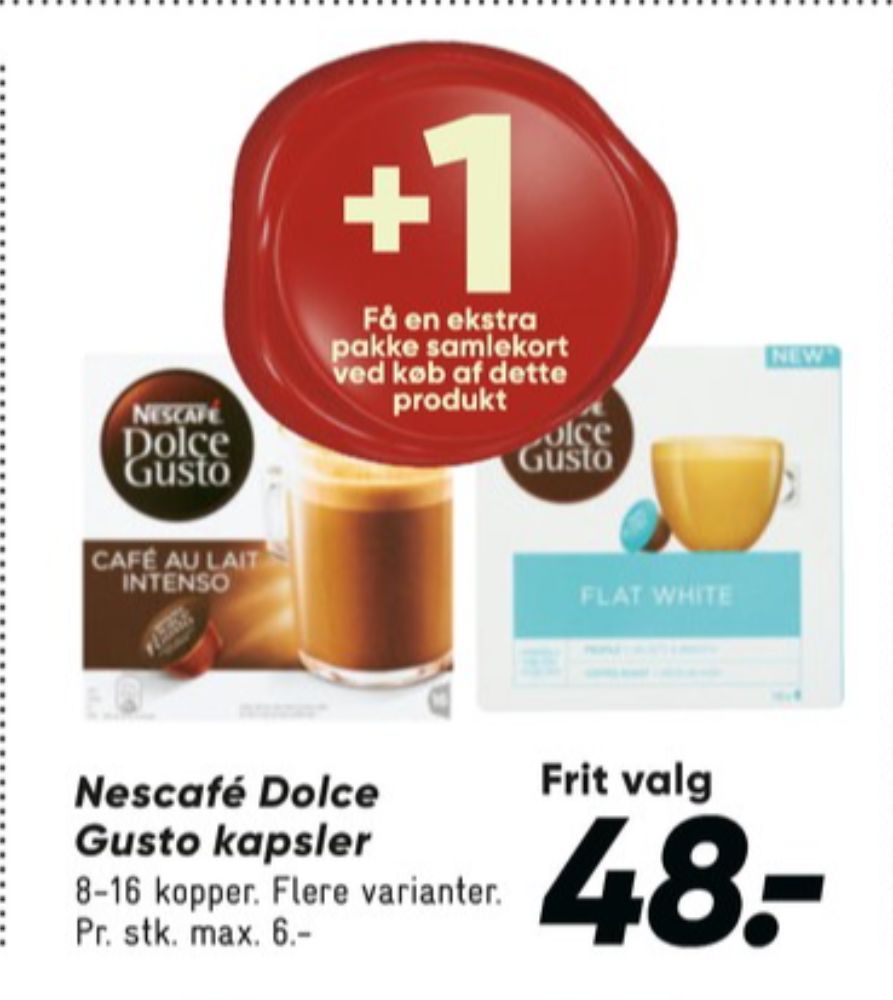 Tilbud på Kaffekapsler Nescafe Dolce Gusto i tilbudsaviser på ...