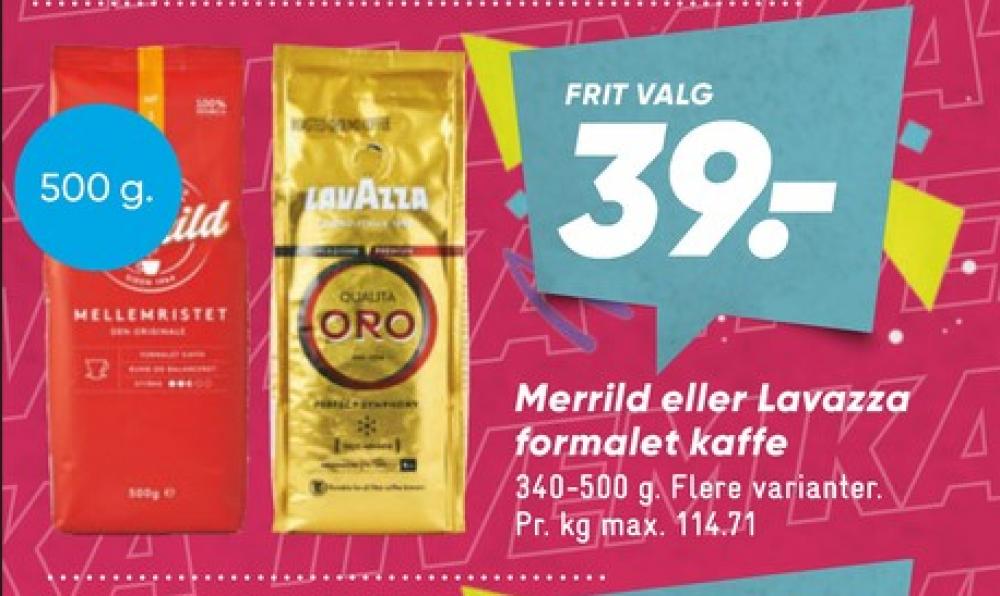 Tilbud på merrild kaffe i tilbudsaviser på Tilbudsugen.dk - sammenlign ...