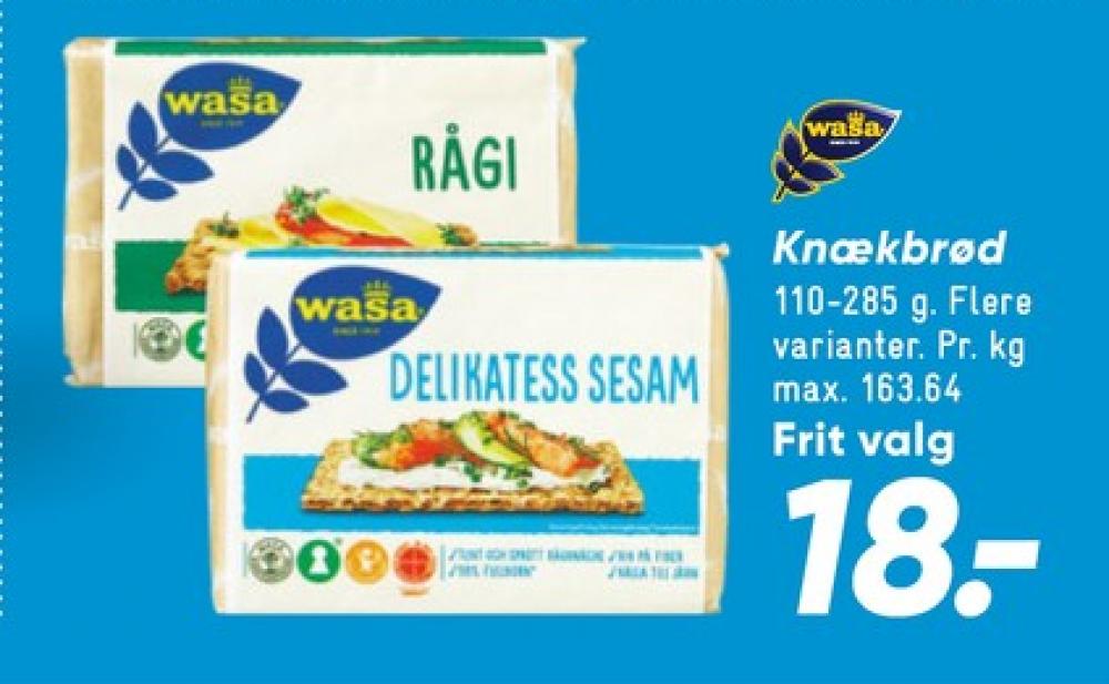 Tilbud på wasa i tilbudsaviser på Tilbudsugen.dk - sammenlign tilbud og ...