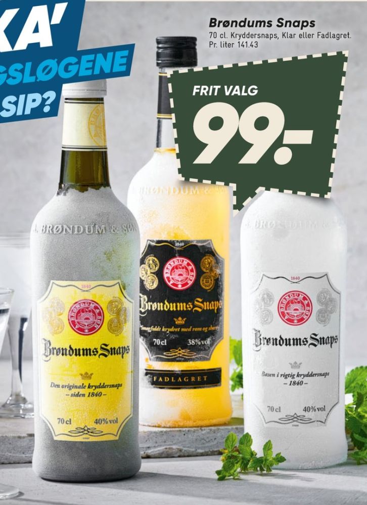 Tilbud på snaps i tilbudsaviser på Tilbudsugen.dk - sammenlign tilbud ...