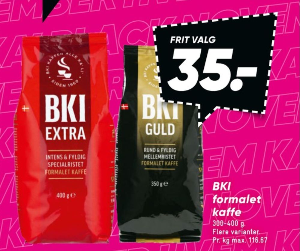 Tilbud på bki kaffe i tilbudsaviser på Tilbudsugen.dk - sammenlign ...