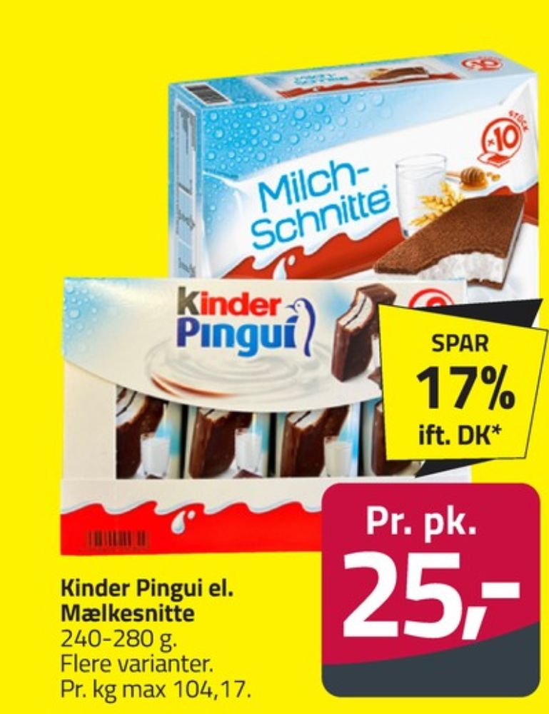 Kinder Pingui, Cool Snacks