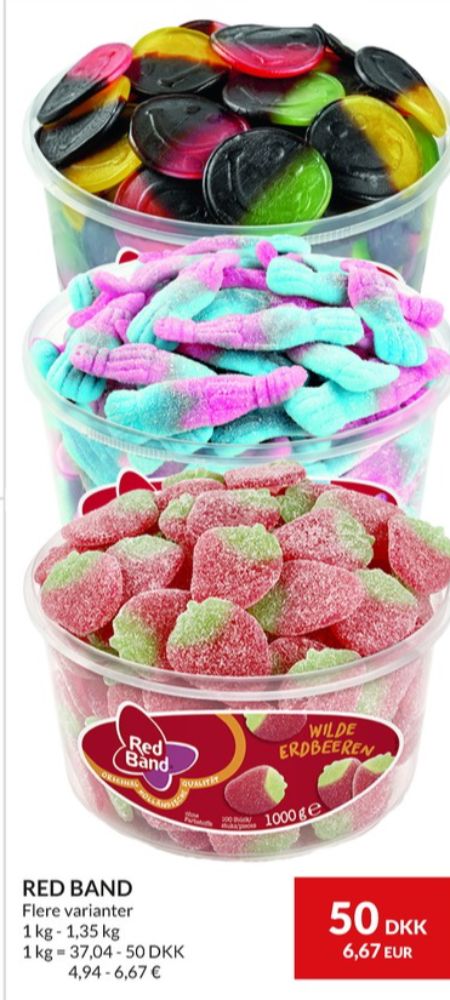 Red Band Fruchtgummi Smile, Slikbøtter