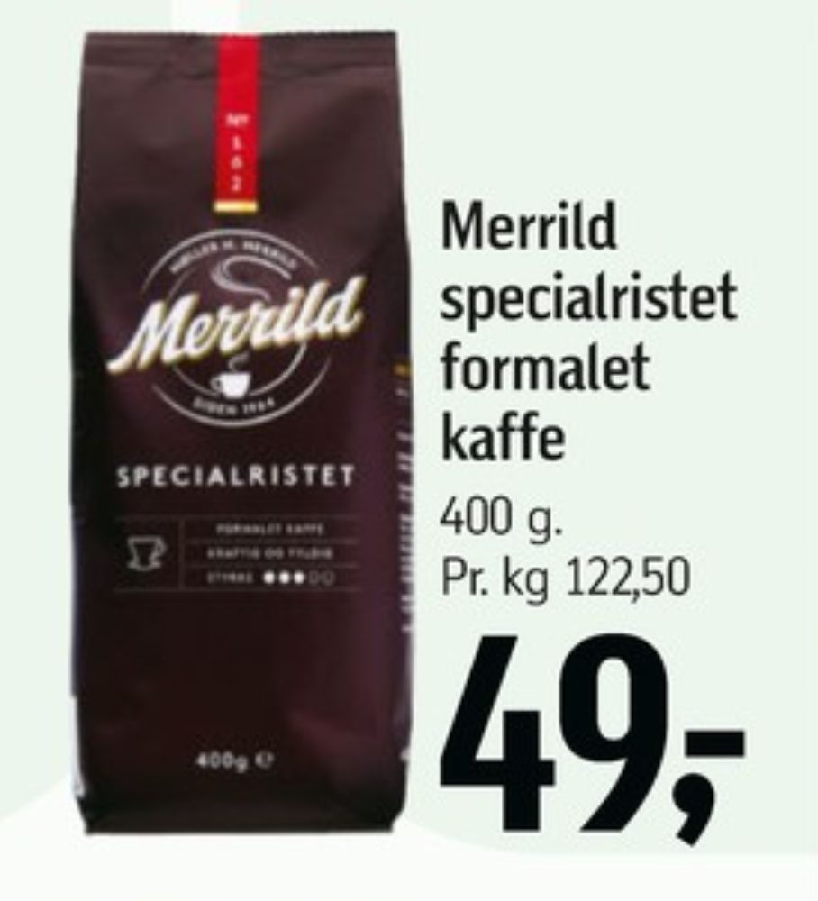 Merrild Specialristet, Kaffe Formalet